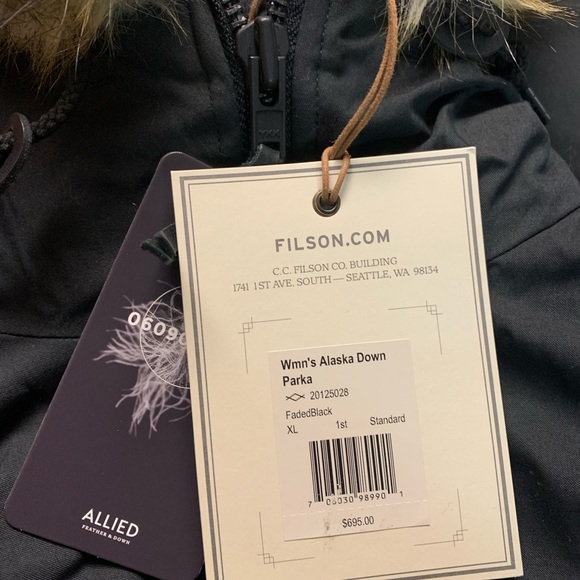 Filson | Jackets & Coats | Filson Womens Alaska Down Parka In Black ...